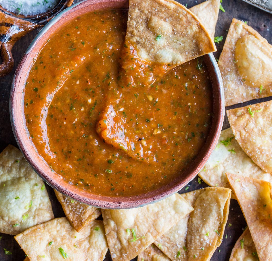 Chipotle Salsa With Lime Chips | Recipes | Eitan Bernath