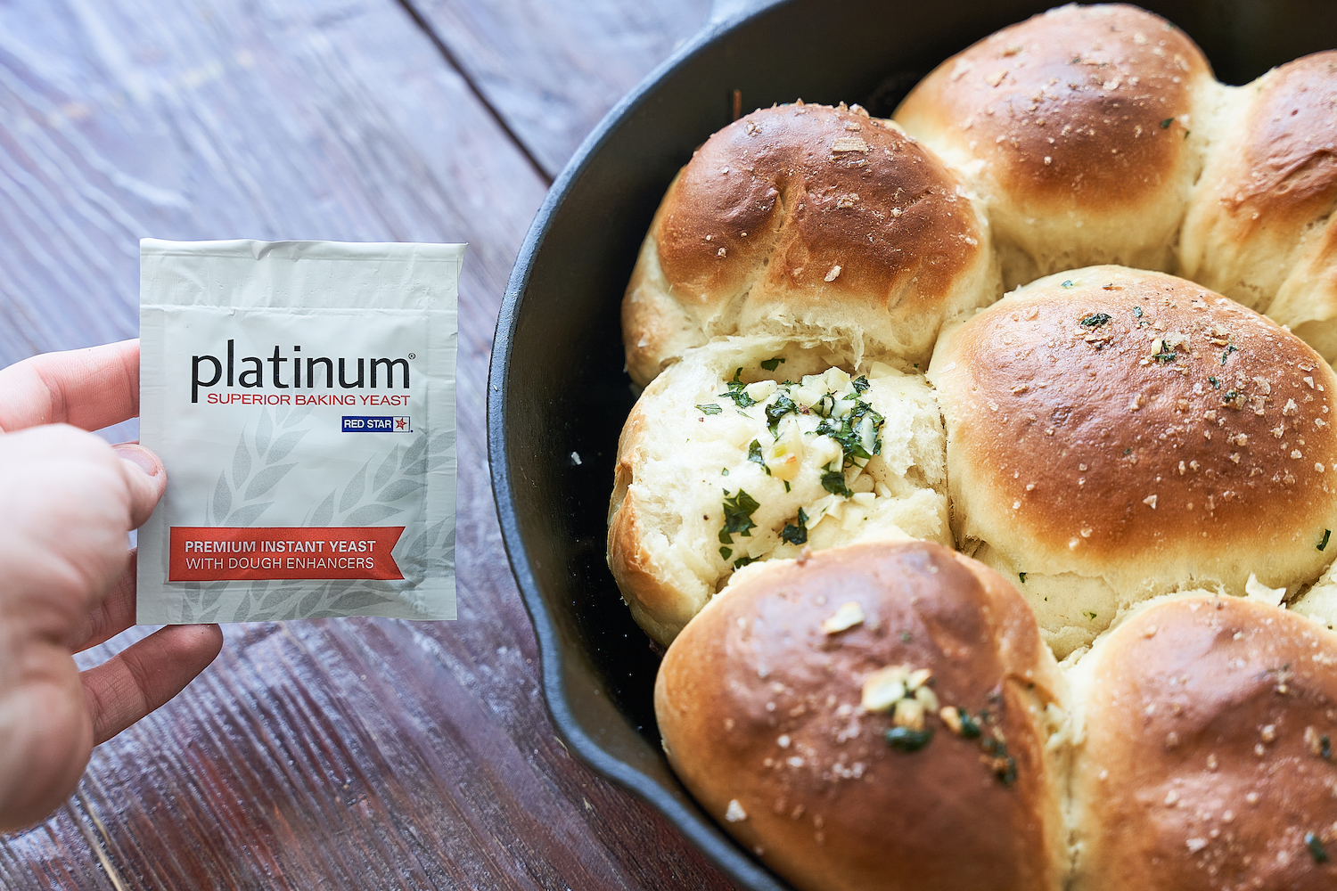 Garlic Butter Stuffed Dinner Rolls | Eitan Bernath