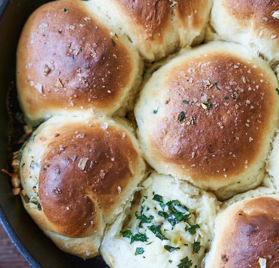 Garlic Butter Stuffed Dinner Rolls | Eitan Bernath