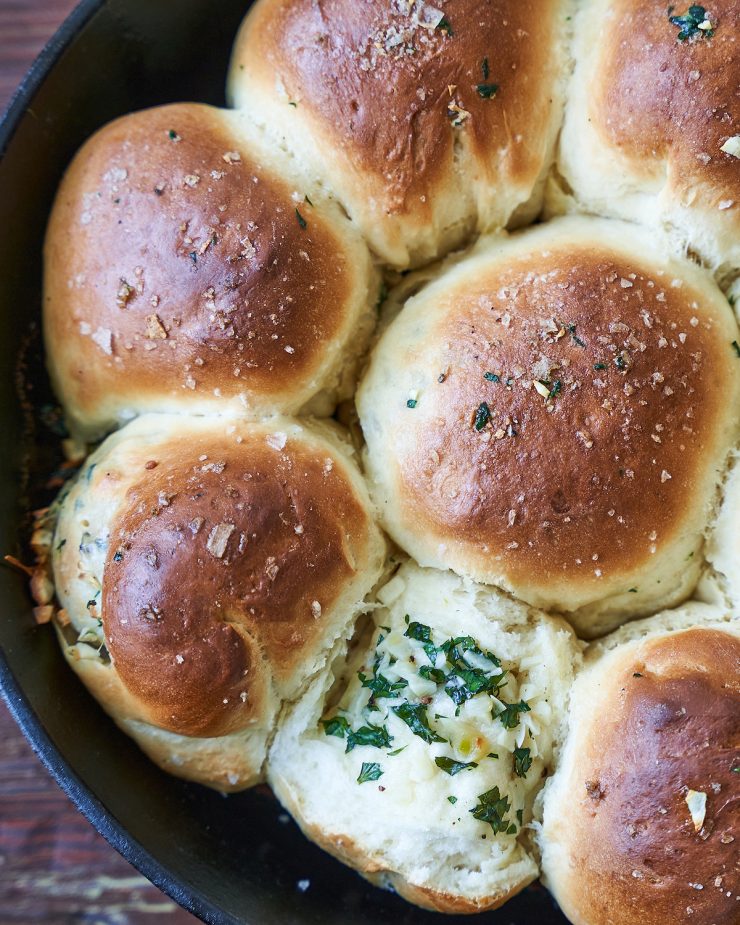 Garlic Butter Stuffed Dinner Rolls | Eitan Bernath