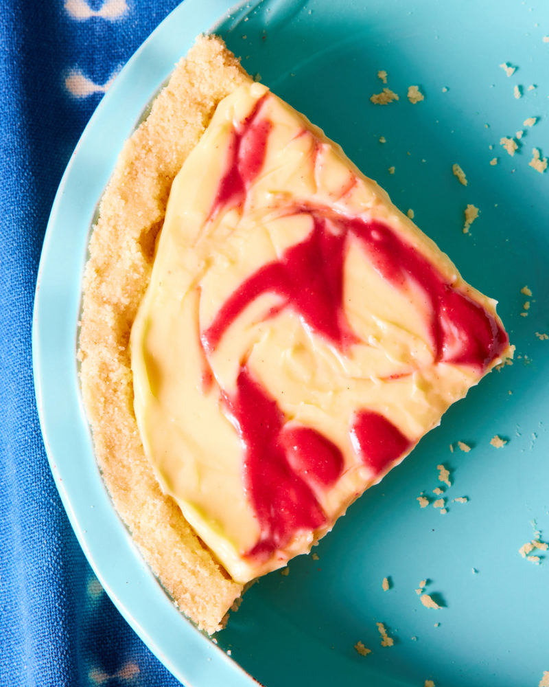 Raspberry and White Chocolate Custard Pie | Dessert | Eitan Bernath