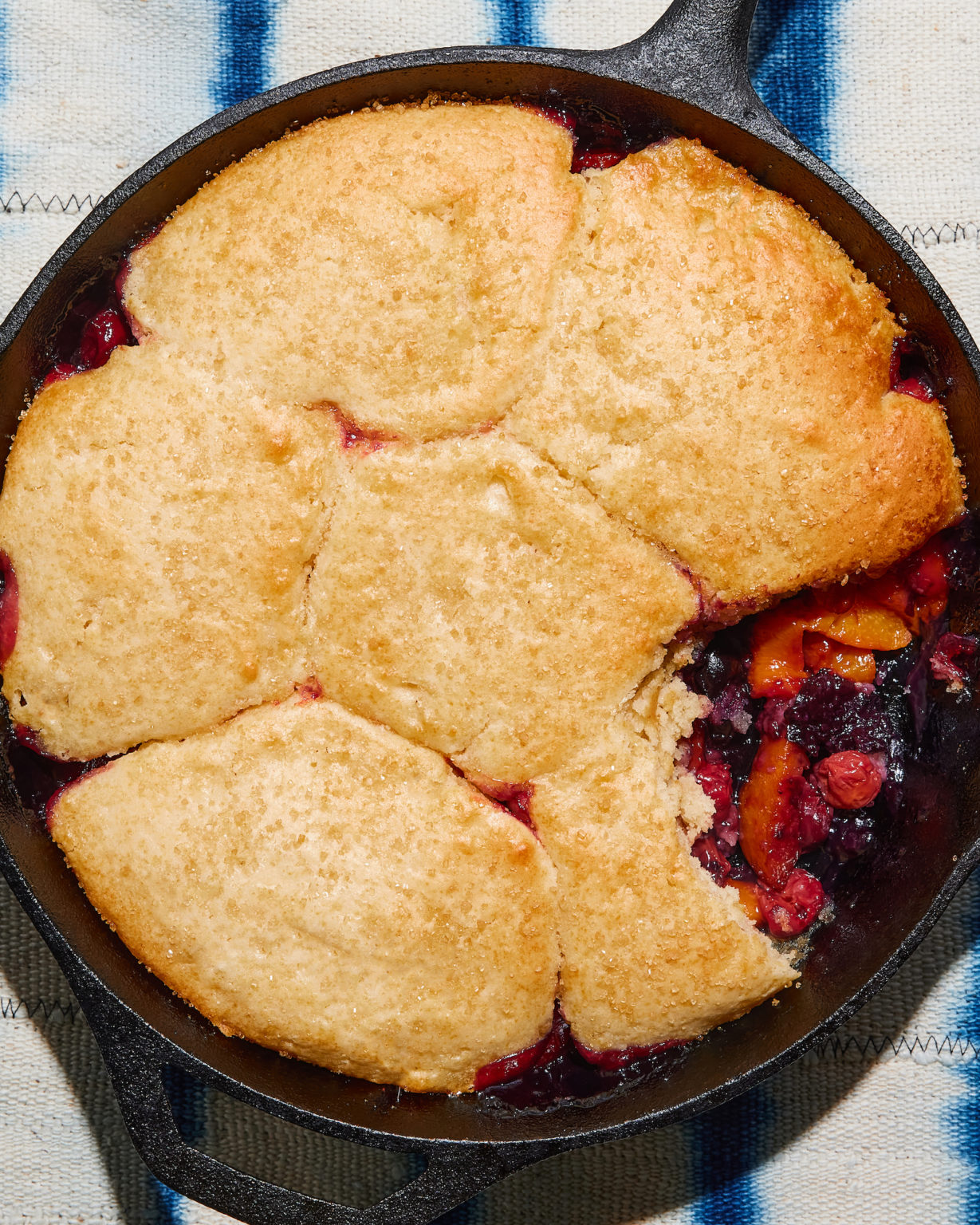 Peach & Cherry Cobbler | Dessert | Eitan Bernath